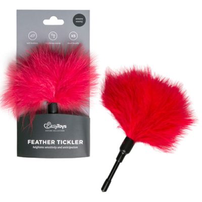 Tease & Please Feather Tickler (Red) | Bondage Sex Toys